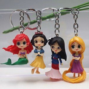 Precious Moments | Toys | Disney Princesses Keychain Set 4 Snow White ...
